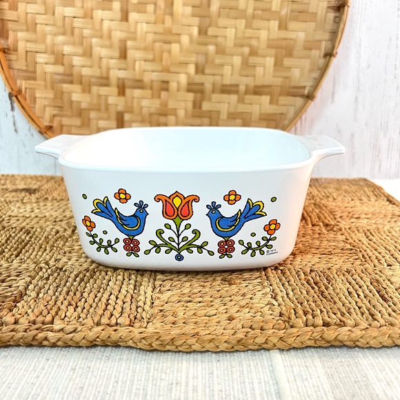 Corningware | Kitchen | Vintage Corning Ware Country Festival Blue Bird ...